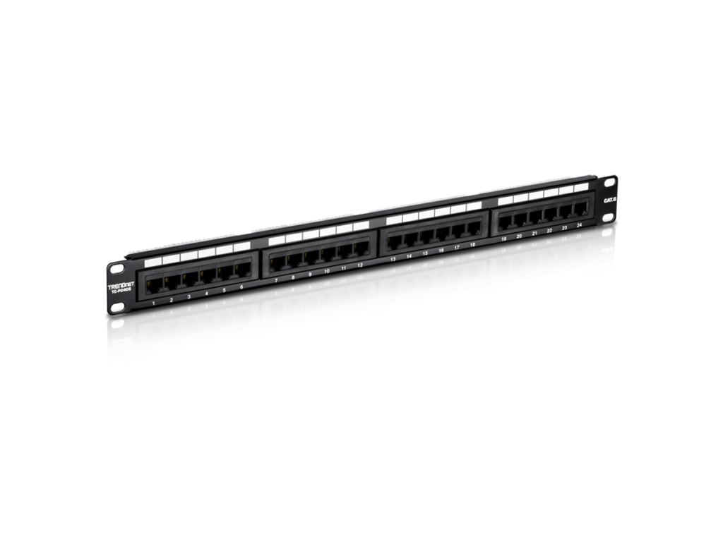 Patch Panel 24 puertos Cat6 TrendNet TC-P24C6 | Network Place