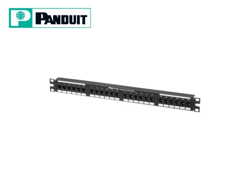 Patch panel 24 puertos Cat6 Netkey Panduit NK6PPG24Y | Network Place