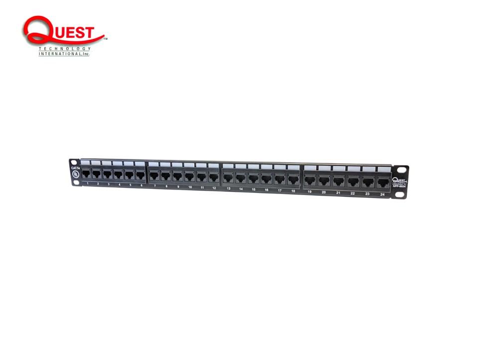 Patch Panel 24 puertos Cat5e Quest NPP-5024 | Network Place